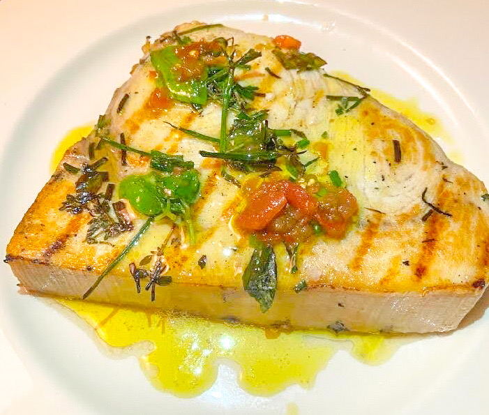 Grilled Swordfish With Lemon, Oil, Tomato and Herbs – Nicotra Kitchen